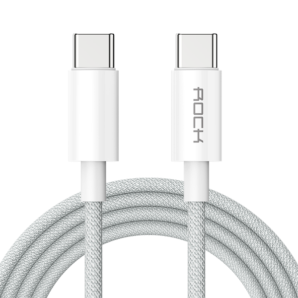 Cáp Sạc Nhanh C to C ROCK R6 100W (2M, 5A, Nylon Braided) – ROCK ...