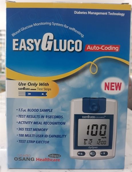 MÁY ĐO ĐƯỜNG HUYẾT EASY GLUCO +25 QUE – Y Tế Sơn Hương