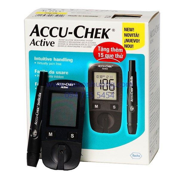 Máy đo đường huyết Accu-Chek Active GU (No coding) – Y Tế Sơn Hương