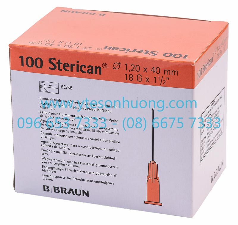 Kim tiêm B. Braun Sterican G18 x 1 1/2'' – Y Tế Sơn Hương