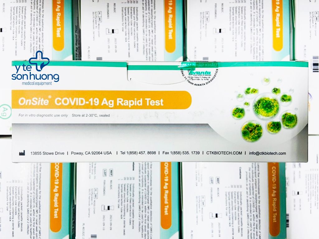 Kit test nhanh kháng nguyên Onsite Covid-19 Rapid test – Y Tế Sơn Hương