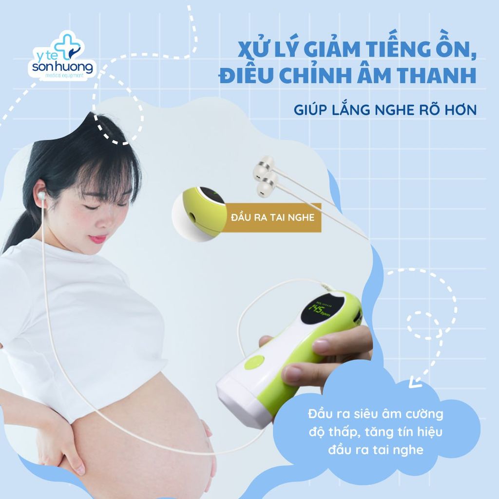 Máy đo tim thai Fetal Doppler Yonker YK-90C – Y Tế Sơn Hương