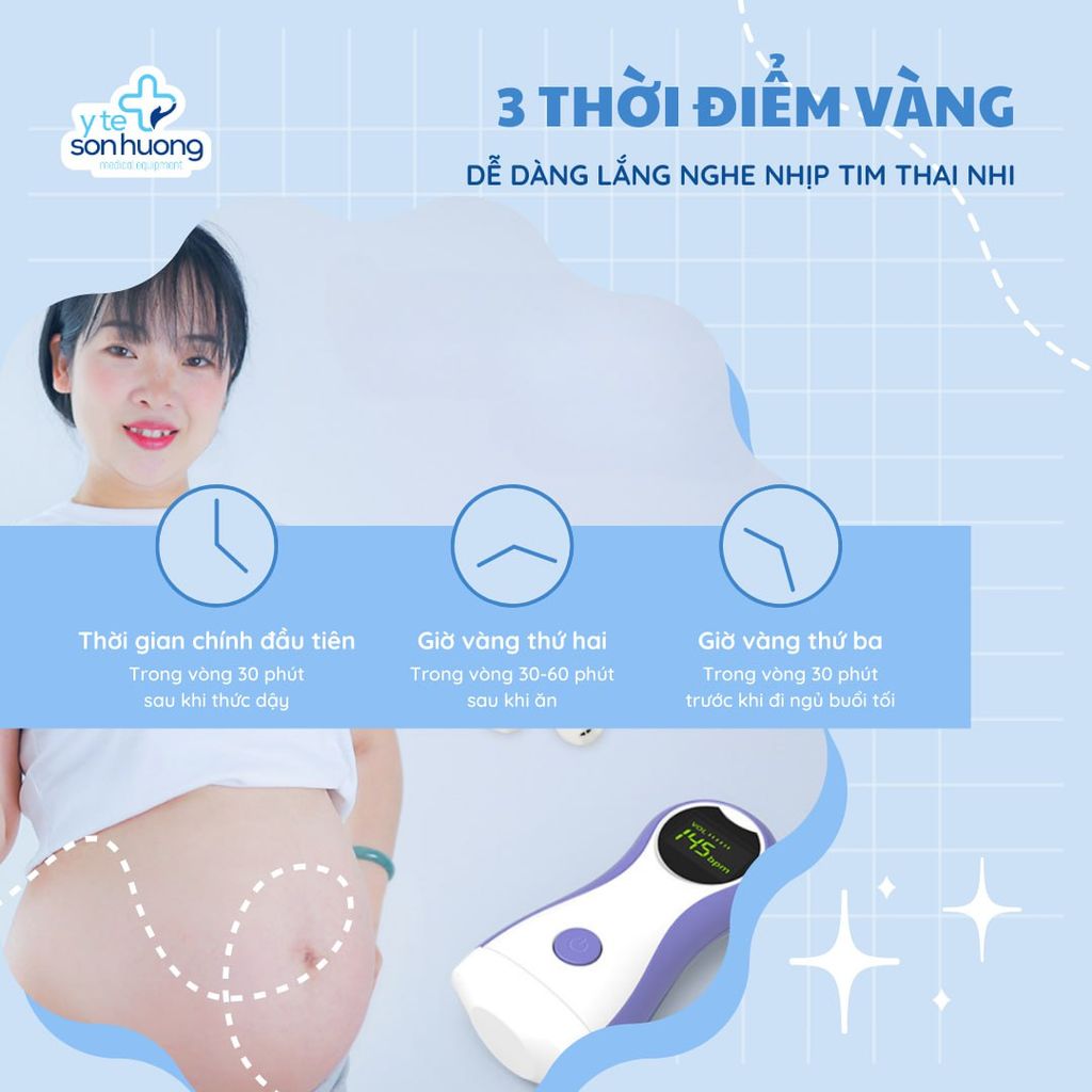 Máy đo tim thai Fetal Doppler Yonker YK-90C – Y Tế Sơn Hương