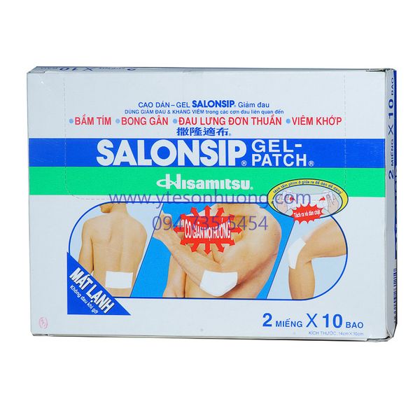 Cao dán lạnh Salonsip – Y Tế Sơn Hương