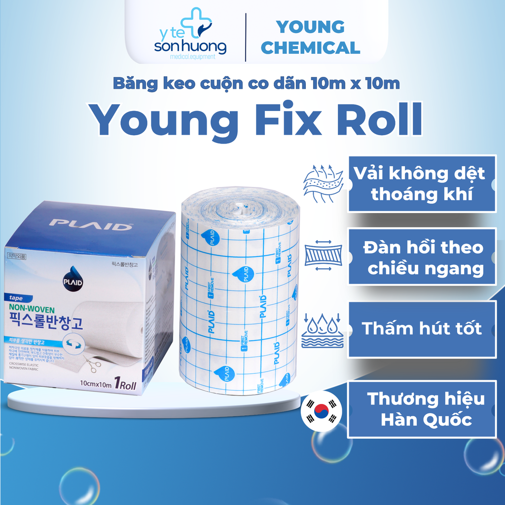Băng keo cuộn co giãn Young Fix Roll – Y Tế Sơn Hương