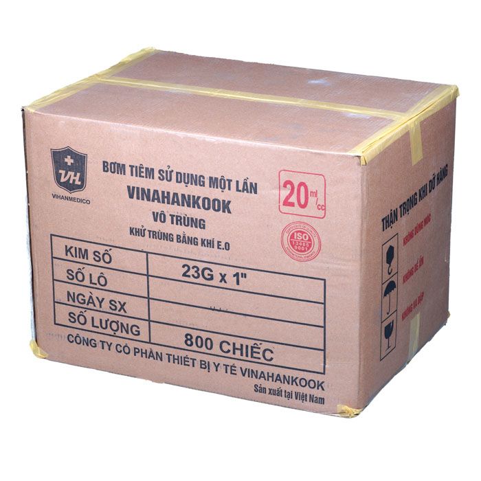 Bơm tiêm Vinahankook 20cc 23G x 1'' – Y Tế Sơn Hương