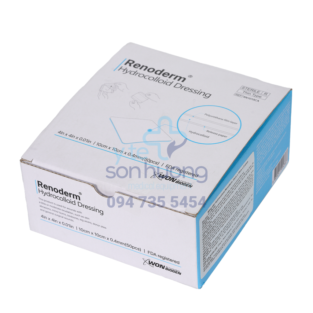 Băng dán Hydocolloid Renoderm – Y Tế Sơn Hương