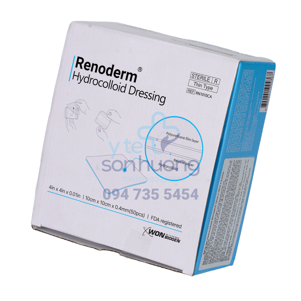 Băng dán Hydocolloid Renoderm – Y Tế Sơn Hương