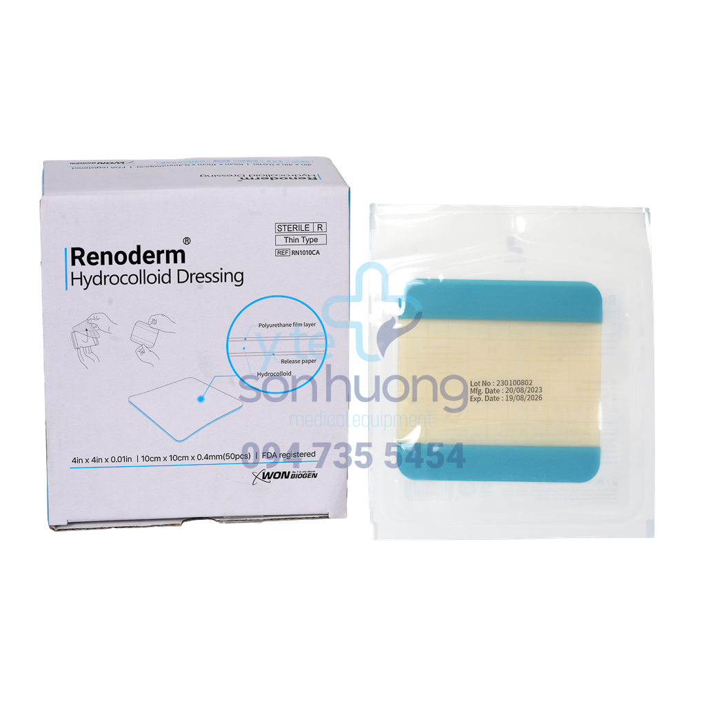 Băng dán Hydocolloid Renoderm – Y Tế Sơn Hương