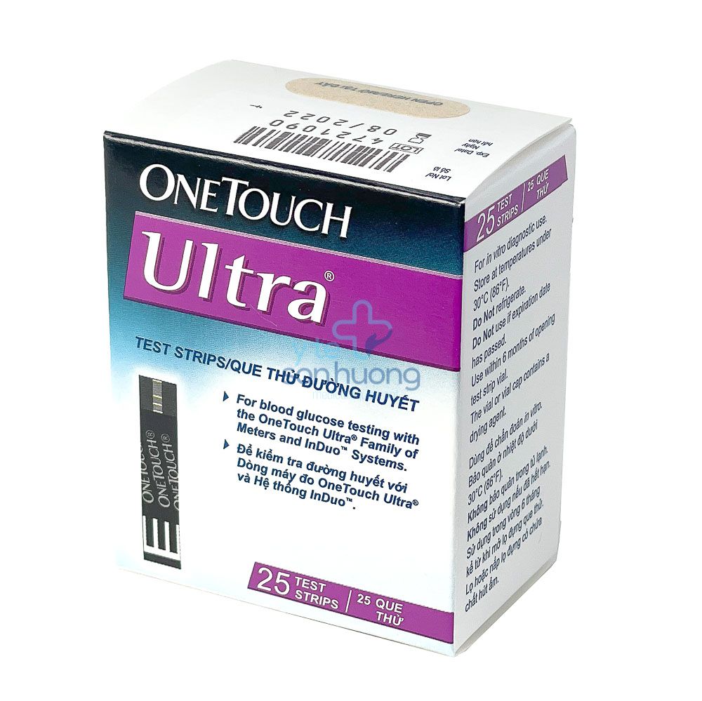 Que thử đường huyết Onetouch Ultra 25 (lọ 25 que) – Y Tế Sơn Hương