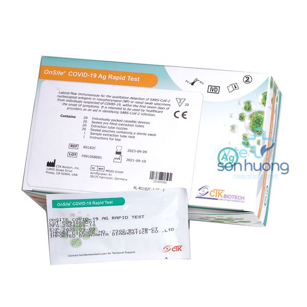 Kit test nhanh kháng nguyên Onsite Covid-19 Rapid test – Y Tế Sơn Hương