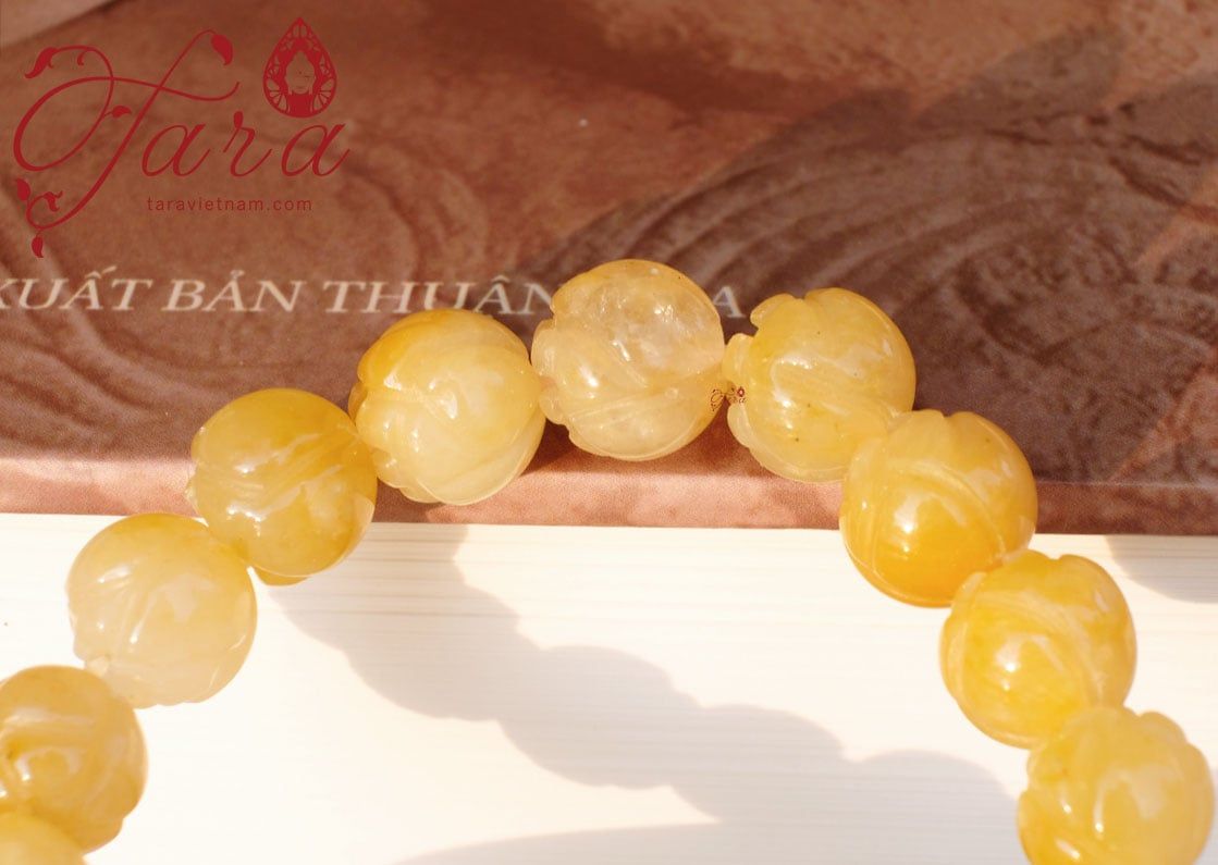 Vòng Cẩm Thạch Búp Sen – TARA GEMS