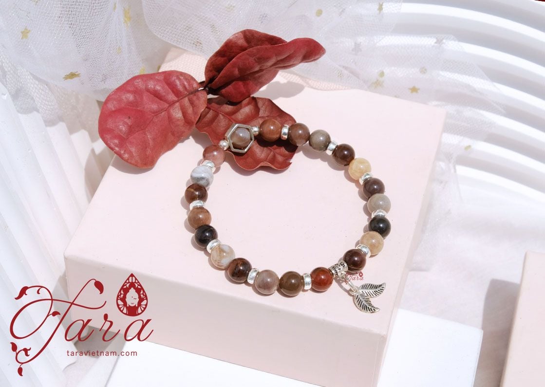 Vòng Đá Gỗ Hóa Thạch – TARA GEMS