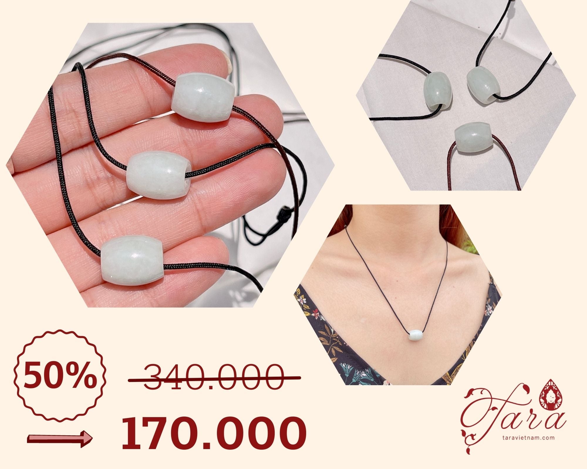 Dây Chuyền Lu Thống Cẩm Thạch Ưu Đãi – TARA GEMS