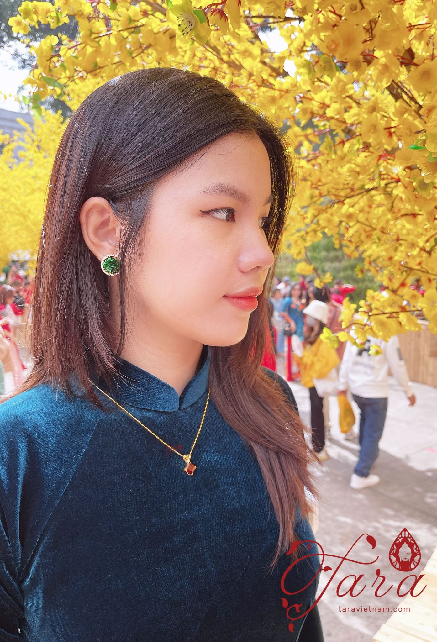 Mặt Dây Chuyền Garnet Vàng – TARA GEMS