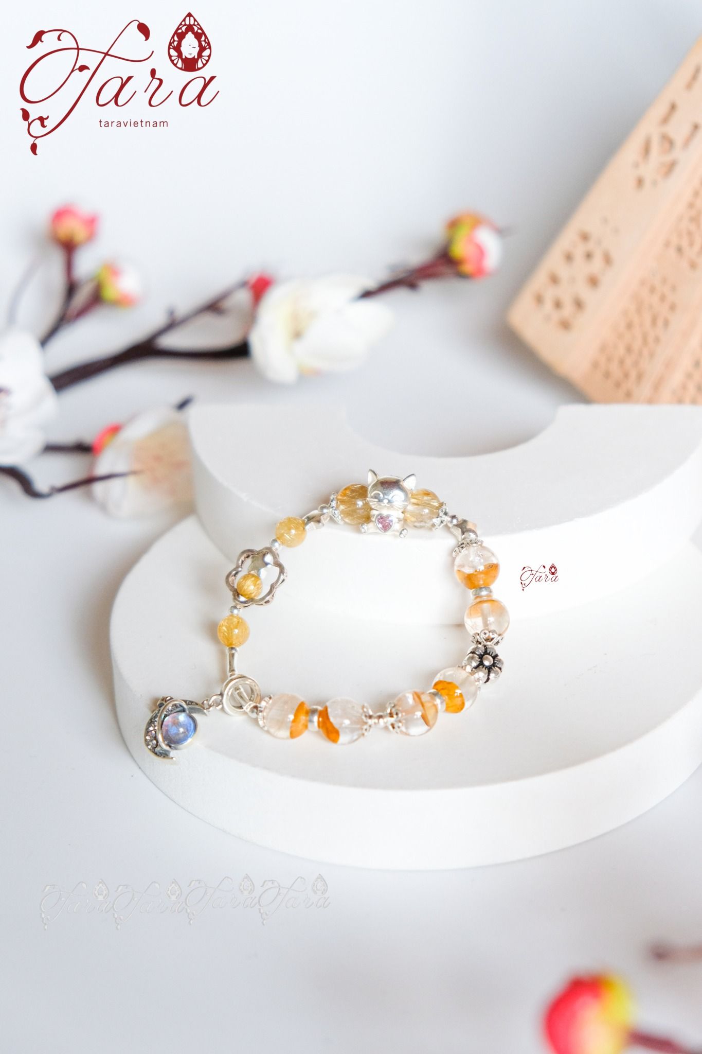 Vòng Thạch Anh Tóc Vàng, Ưu Linh Vàng – TARA GEMS