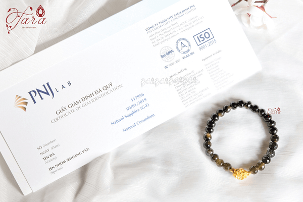 Vòng Sapphire mix Charm Vàng – TARA GEMS