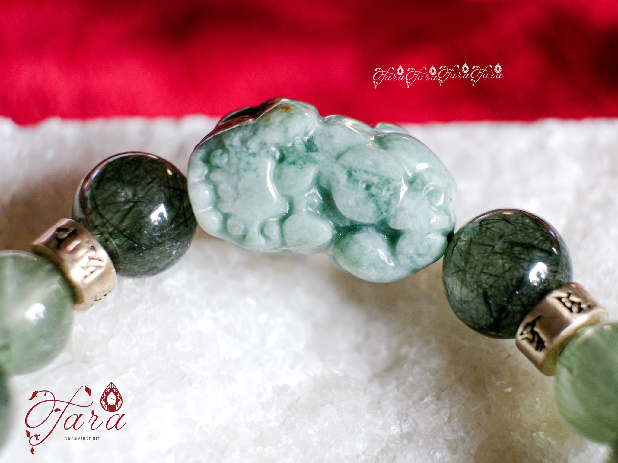 Vòng Nam Tóc Xanh và Tỳ Hưu Cẩm – TARA GEMS