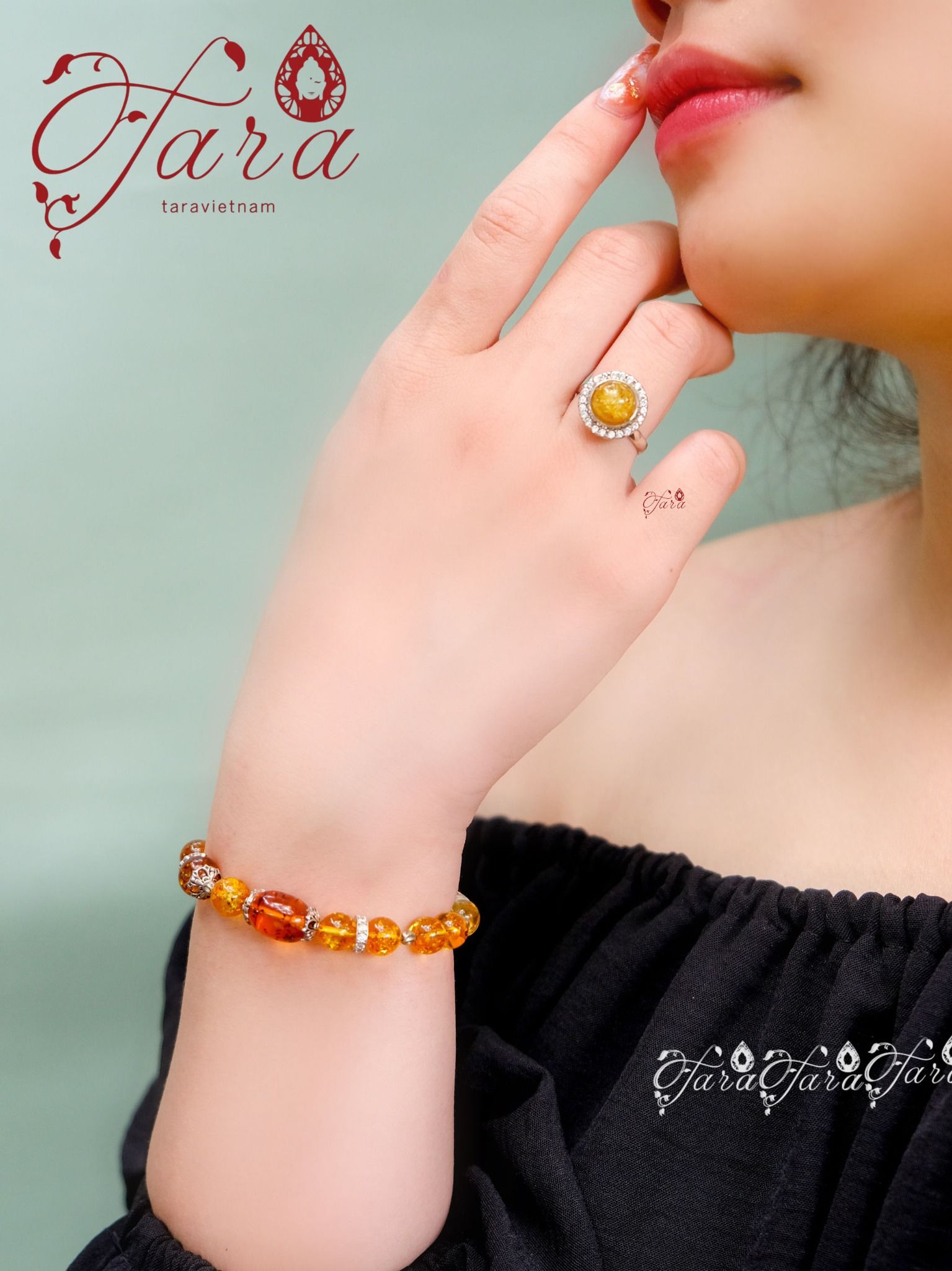 Nhẫn Thạch Anh Tóc Vàng – TARA GEMS