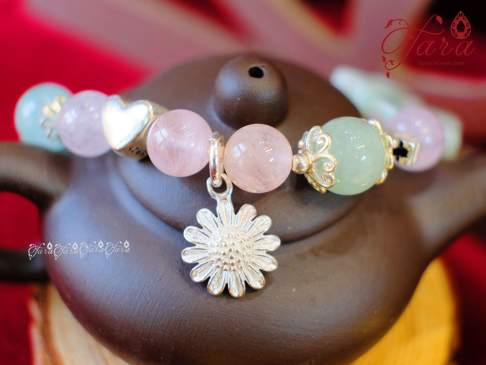 Vòng Beryl và Hoa Cẩm Thạch – TARA GEMS