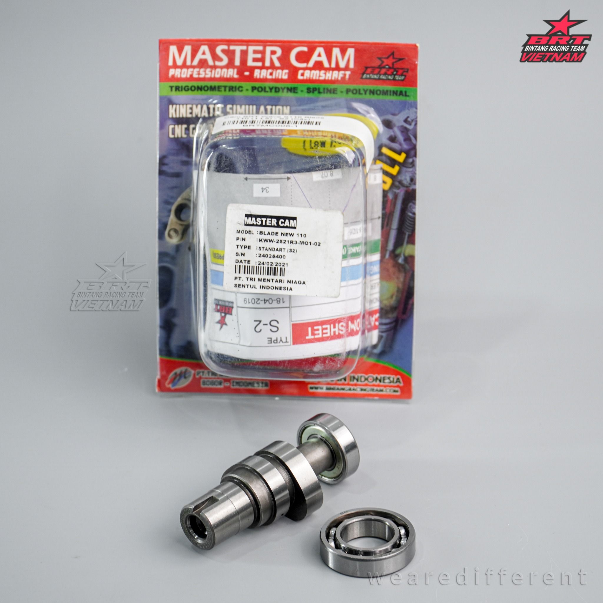 Cam BRT Wave S110 Blade 110 (1 Lỗ) Honda – BRT VIỆT NAM