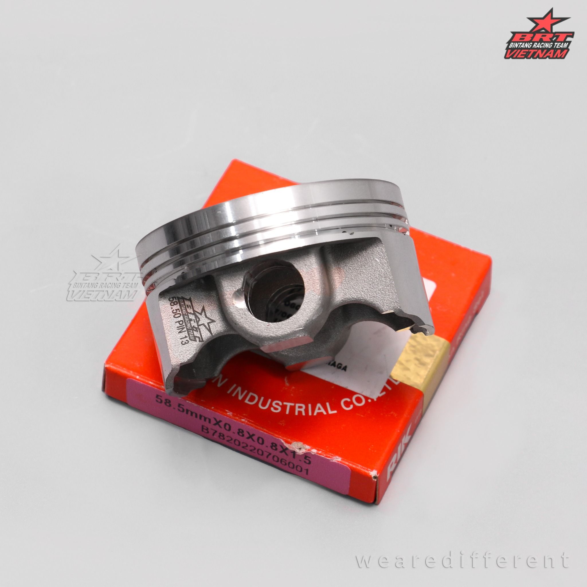 Bộ Lòng Trái 58.5 BRT: Lòng Gang và Piston nén 58.5mm Mio J / PG1 – BRT VIỆT NAM