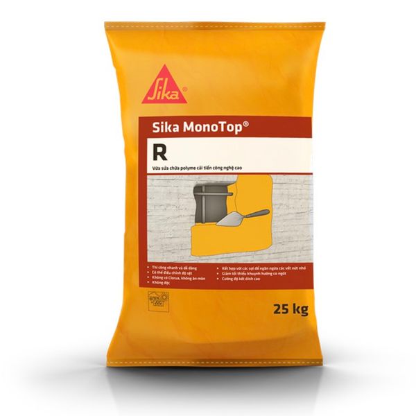 Sika monotop R - Vữa sửa chữa bê tông trộn sẵn – Siêu Thị Vật Tư
