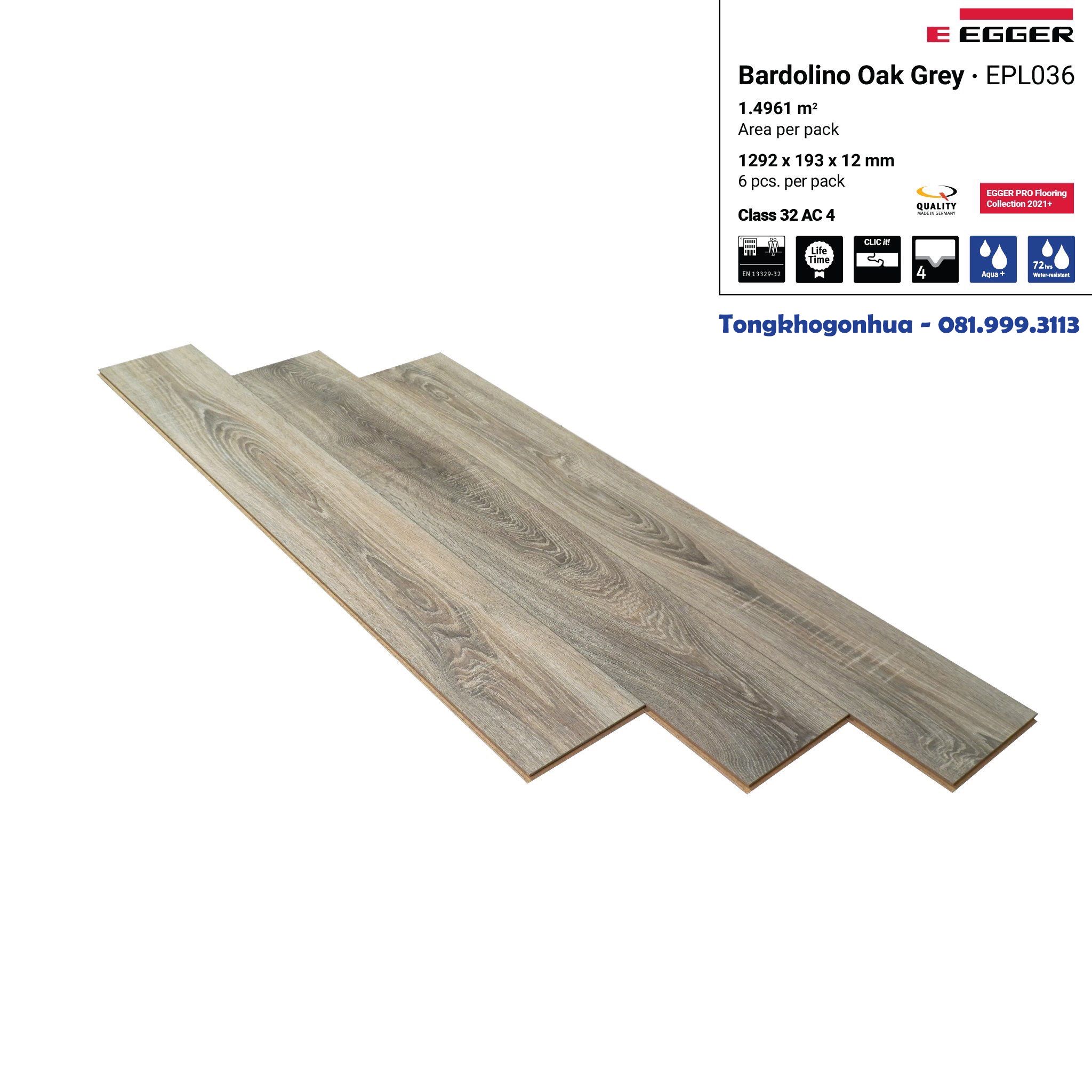 Sàn gỗ công nghiệp EGGER PRO 8mm – Tổng Kho Gỗ Nhựa Composite