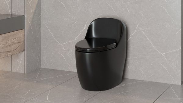 Bệt trứng liền khối LK-169BL màu đen – bồn cầu 1 khối xả mạnh, men Nan ...