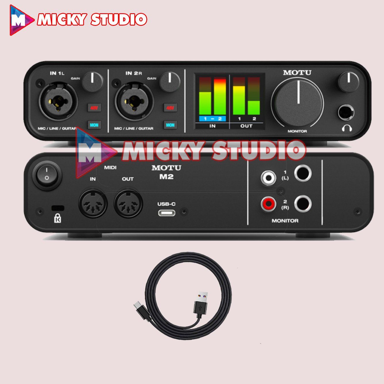 Sound card thu âm live stream Motu M2 hàng chính hãng Mỹ – MICKY Studio ...