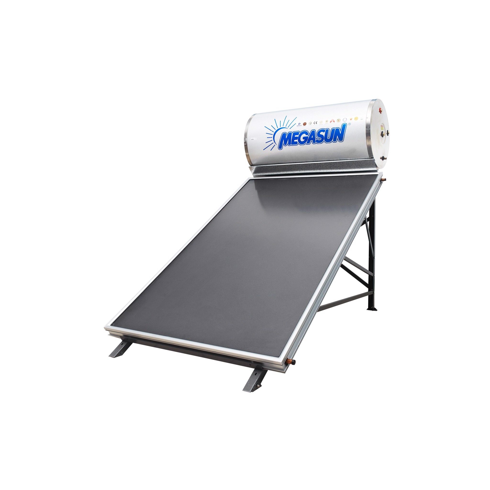 Máy Nước Nóng Năng Lượng Mặt Trời Tấm Phẳng Bồn Hở Megasun 150 Lít ...