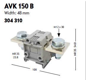 Cầu đấu dây Klemsan AVK 150 B - 150 mm2 – EDISUN