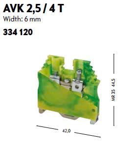 Screw Type Terminal Block - AVK 2.5/4 T – EDISUN