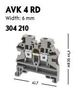 Screw Type Terminal Block - AVK 4 – EDISUN