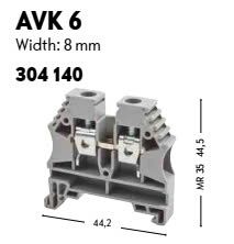 Screw Type Terminal Block - AVK6 – EDISUN