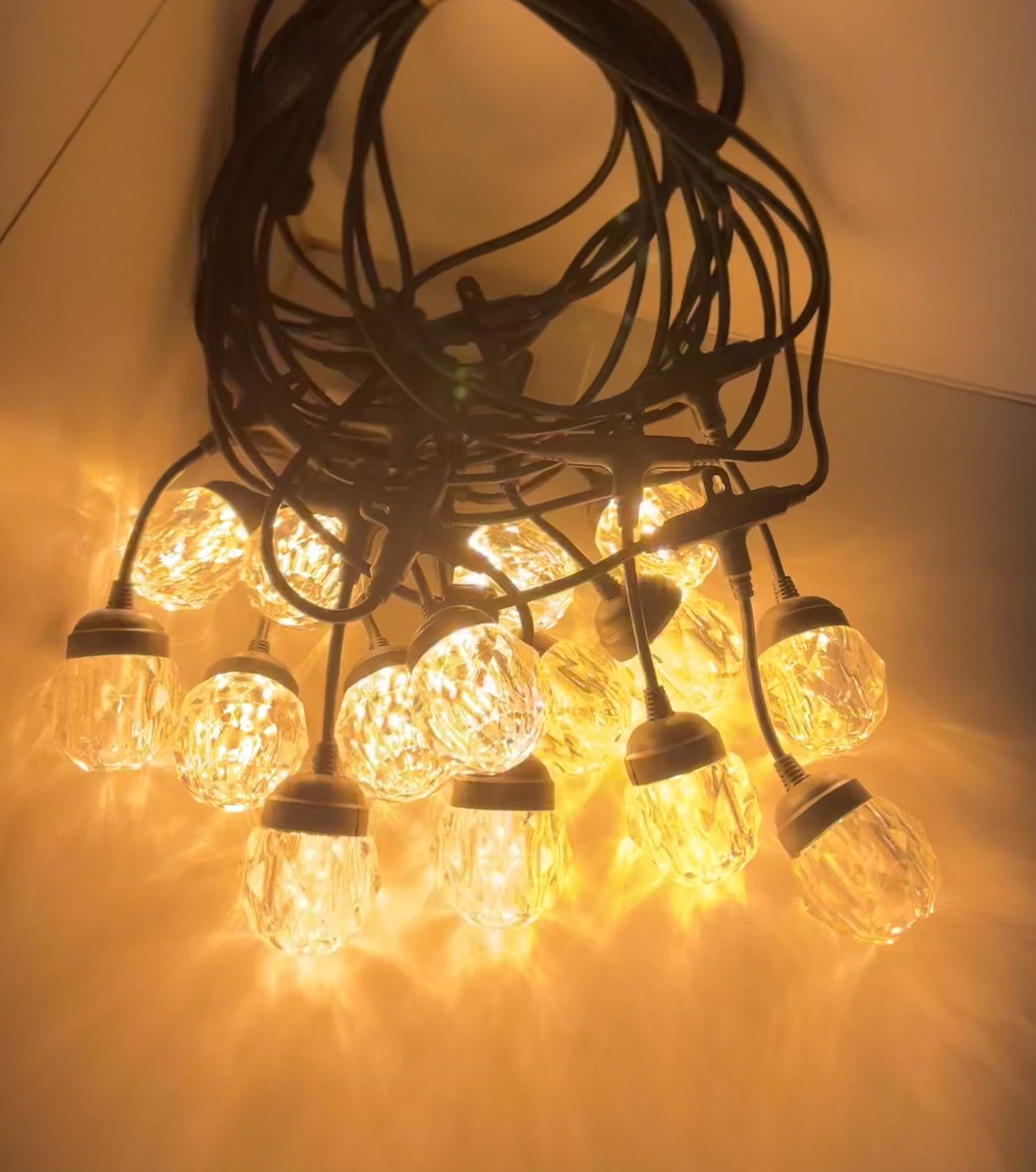 Dây chuôi đèn bóng thủy tinh 5m, 10m – EDISUN