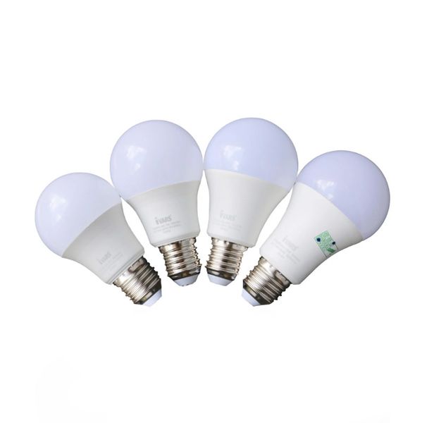 Bóng đèn LED Bulb 5w – thân nhựa -bup , bub, bóng trứng tròn – EDISUN