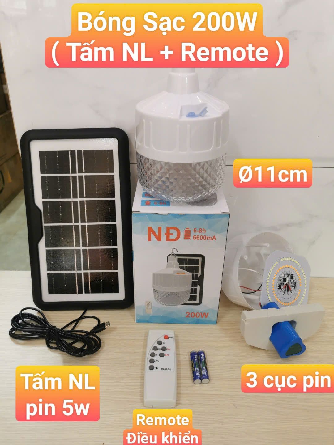 ĐÈN BULB NLMT THƯƠNG HIỆU JINDIAN BT200 - 200W – EDISUN