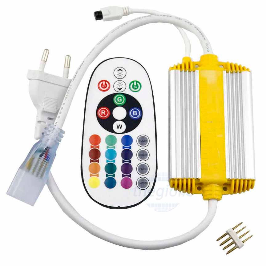 Jack nguồn RGB 220V, 100m loại tốt có remote (bảo hành 1 năm) – EDISUN
