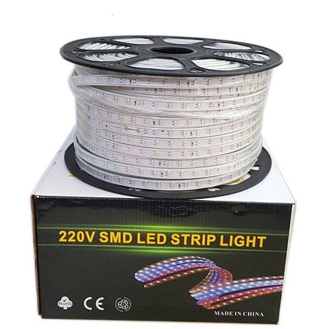Led dây 2835, 220V 2 hàng bóng, cuộn 100m, màu trắng – EDISUN