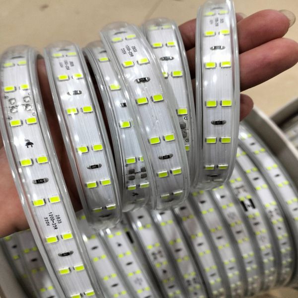 Led dây 2835 - 220V - 2 hàng led cuộn 100m không dây dẫn loại tốt – EDISUN