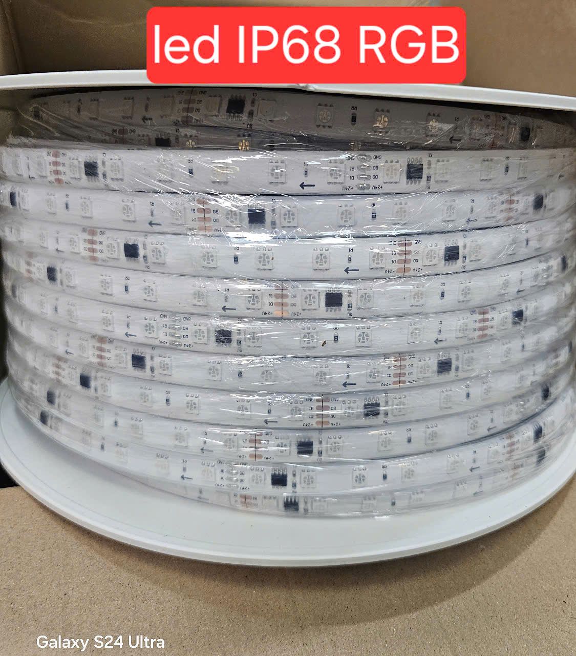Led dây 24V IP67 Full màu - RGB cuộn 100m – EDISUN