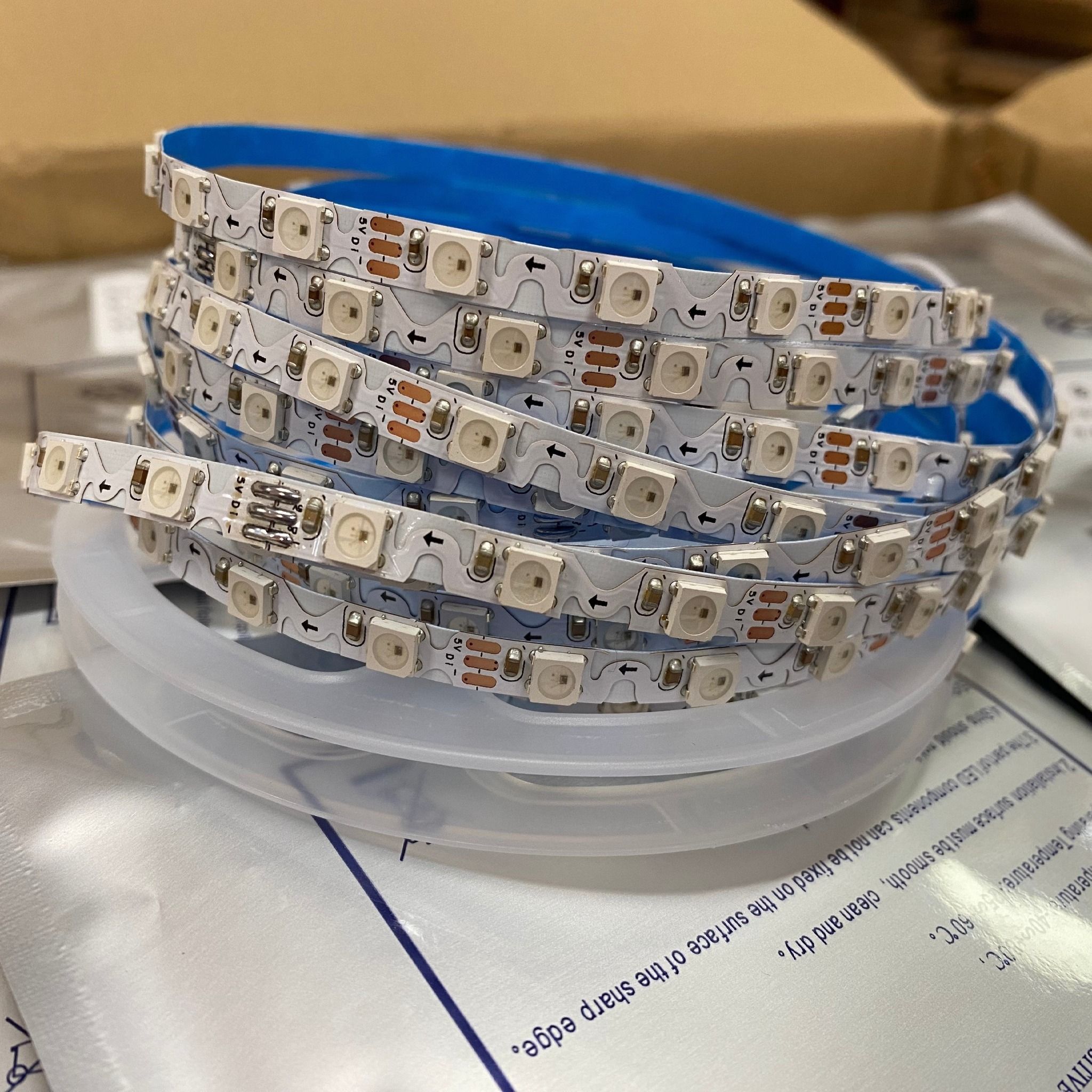 Led dây ziczac full màu IC1903 16703 cuộn 5m, 5V 12V – EDISUN