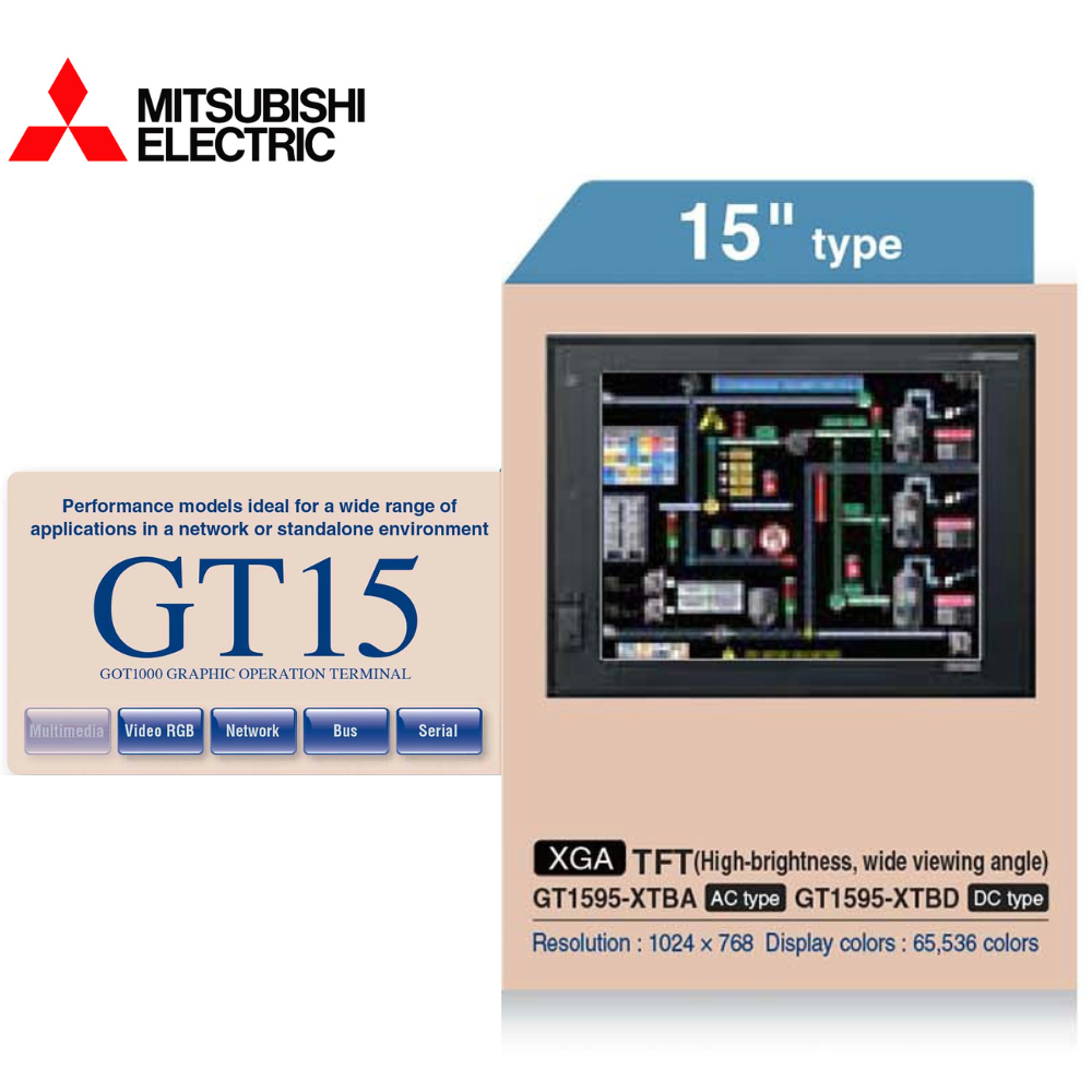 Màn hình cảm ứng Mitsubishi GT1595 HMI 15 Inch – EDISUN