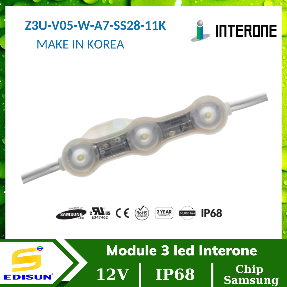 Module 3 led Interone Z3u-V05-W-A7-SS28-11K – EDISUN