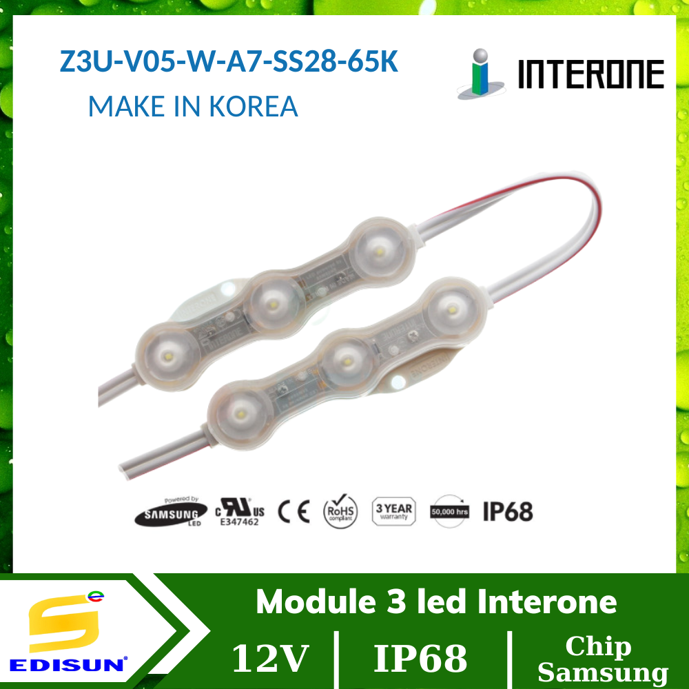 Module 3 led Interone Z3U-V05-W-A7-SS28-65K – EDISUN