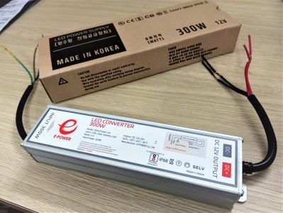 Nguồn điện Hàn Quốc EPower IP 68 12V 25A. Phân phối và giá sỉ – EDISUN