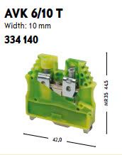 Screw Type Terminal Block - AVK 6/10 T – EDISUN