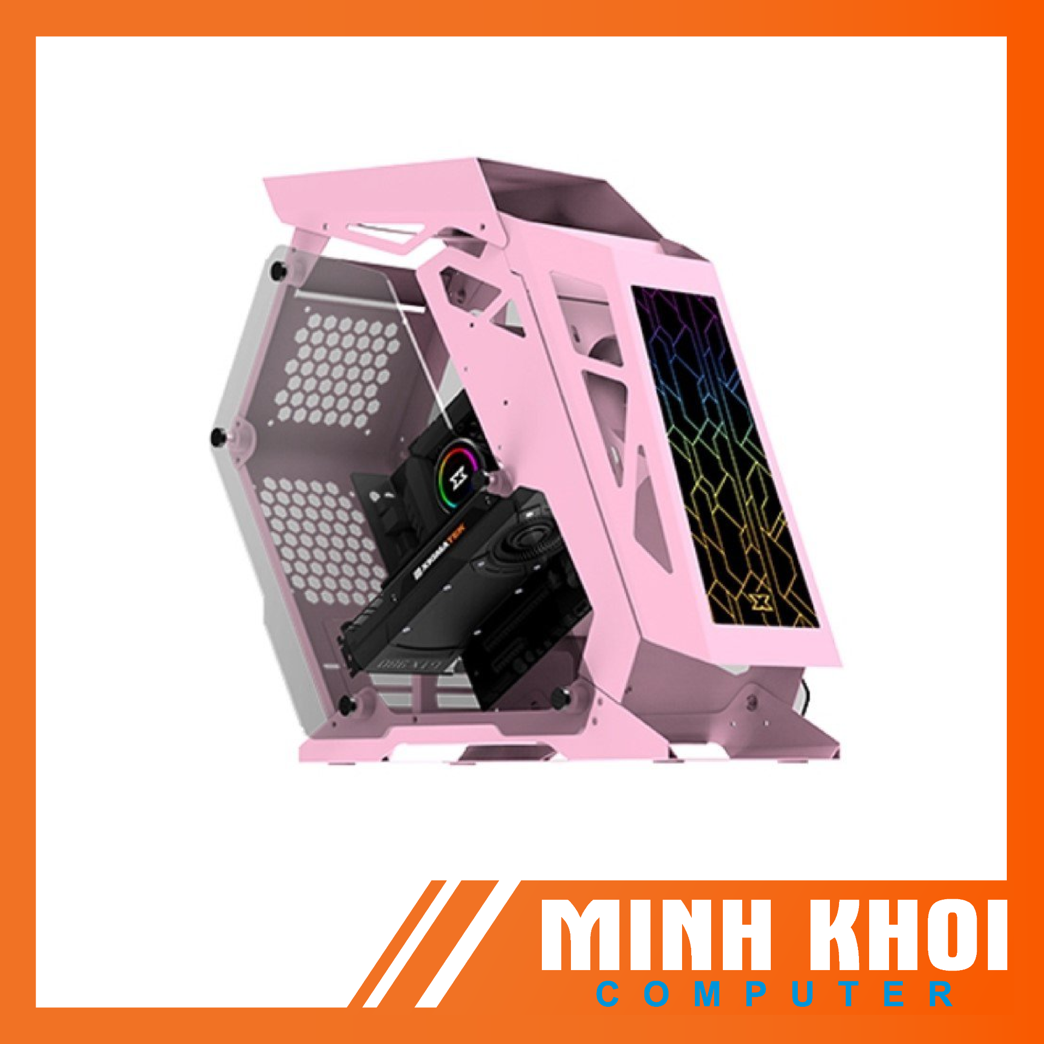 Vỏ case Xigmatek Zenus M Queen màu hồng – CÔNG TY MÁY TÍNH MINH KHÔI
