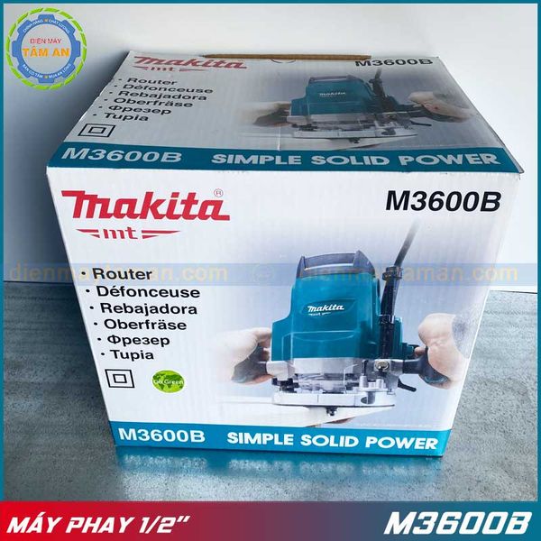 Máy phay, máy soi gỗ 12MM Makita M3600B Chính hãng – Điện Máy Tâm An